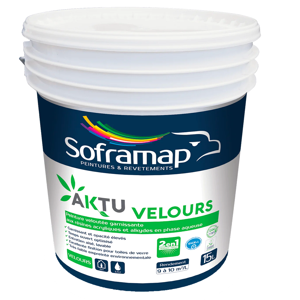 Soframap AKTU Velours - Peinture veloutée écologique 2 en 1 ...